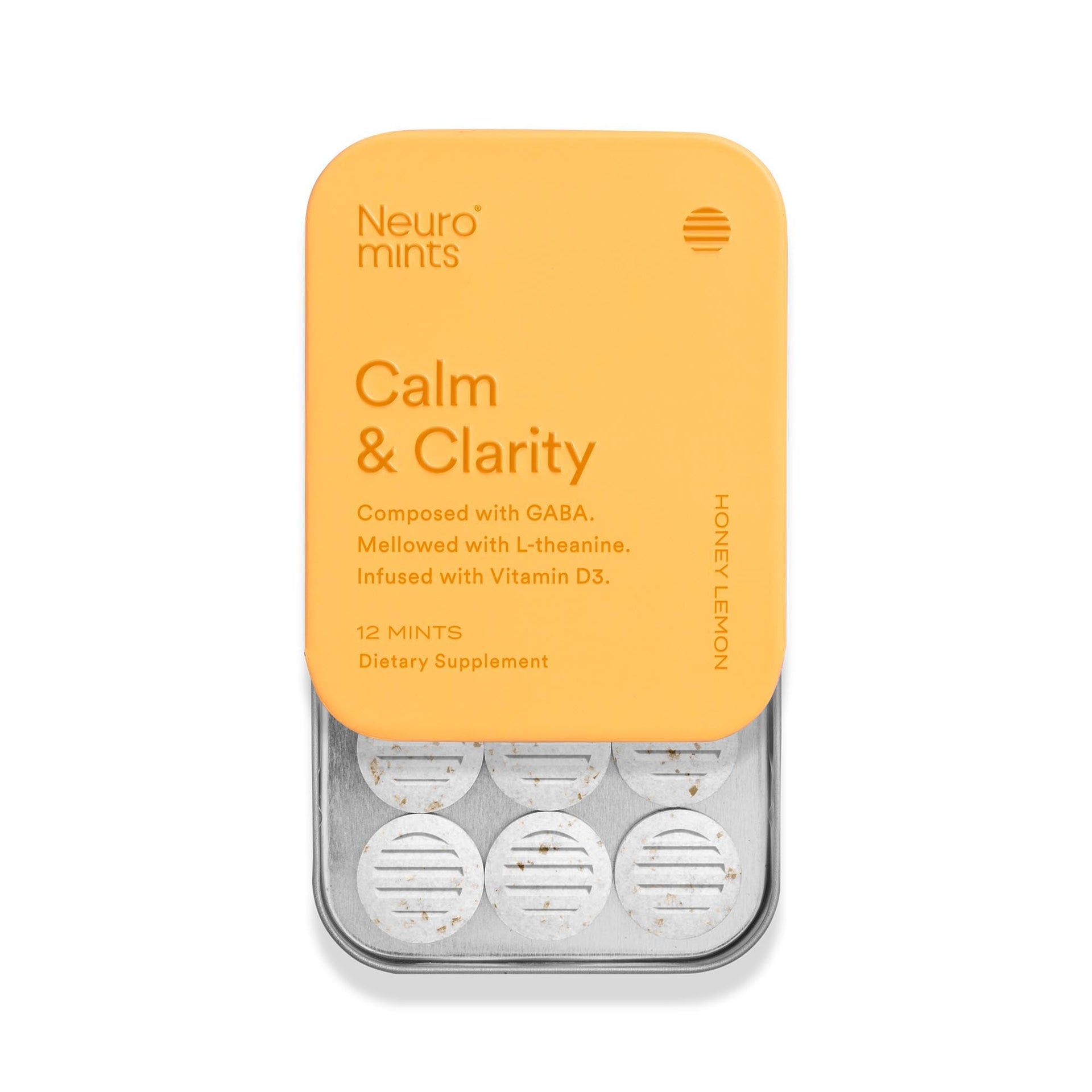 Neuro Mints | GABA + L-theanine + Vitamin D3 | Calm and Clarity Mints ...